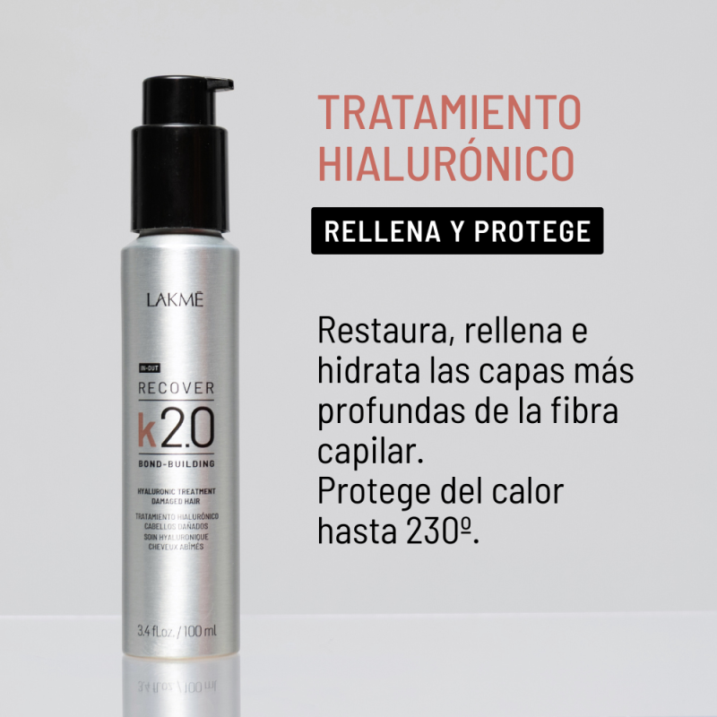 TRATAMIENTO HIALURÓNICO CABELLOS DAÑADOS - K2.0 RECOVER 100ML